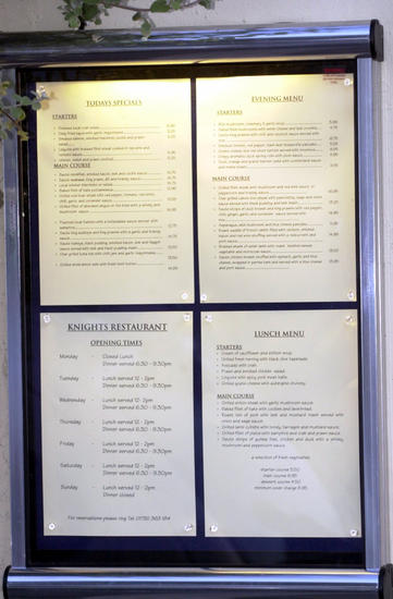 Menu Outside Restaurant Editorial Stock Photo - Stock Image | Shutterstock