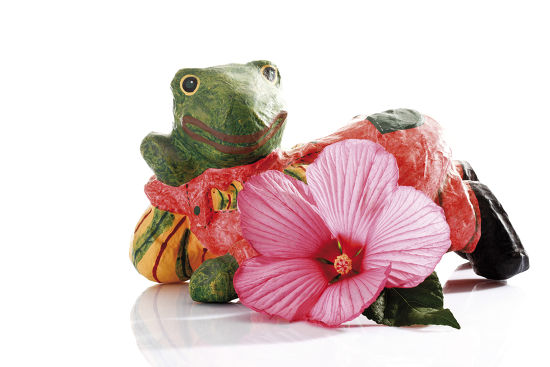 Rose Mallow Frog Figurine Editorial Stock Photo - Stock Image ...