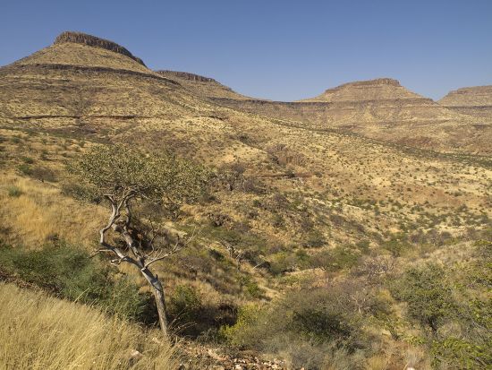 Landscape Grootberg Mountain Pass Namibia Africa Editorial Stock Photo ...