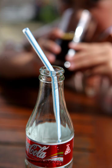 Coke Bottle Straw Editorial Stock Photo - Stock Image | Shutterstock