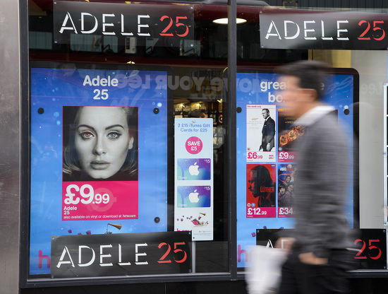 Poster Adeles Latest Album 25 Shop Editorial Stock Photo - Stock Image ...