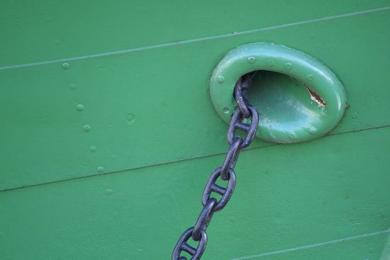 Ship Hull Anchor Chain Hawsehole Editorial Stock Photo - Stock Image ...
