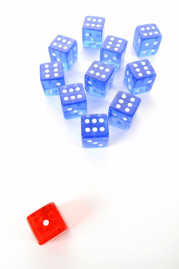 Dice Symbolic Picture Mobbing Isolation Loner Editorial Stock Photo ...
