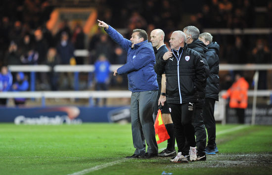 Peterborough Manager Graham Westley Points Way Editorial Stock Photo ...
