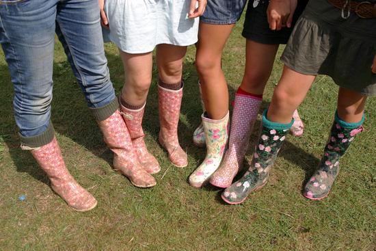 Girls Wellington Boots Editorial Stock Photo - Stock Image | Shutterstock