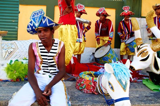 Boys Preparing Bumba Meu Boi Dance Editorial Stock Photo - Stock Image ...