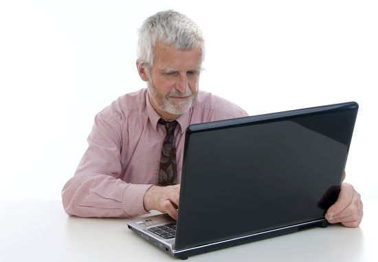 Model Released Retiree Senior Working On Editorial Stock Photo - Stock ...