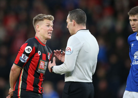 Matt Ritchie Bournemouth Spoken By Referee Editorial Stock Photo ...