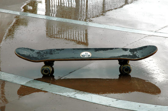 Rain Soaked Skateboard Basildon Skateboard Bmx Editorial Stock Photo ...