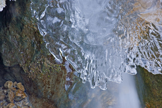 Ice Formations Along Stream Steinwandklamm Ravine Editorial Stock Photo ...