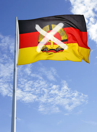 Gdr Flag Crossed Out On Flagpole Editorial Stock Photo - Stock Image ...
