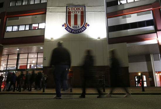Stoke Fans Make Their Way Into Editorial Stock Photo - Stock Image ...