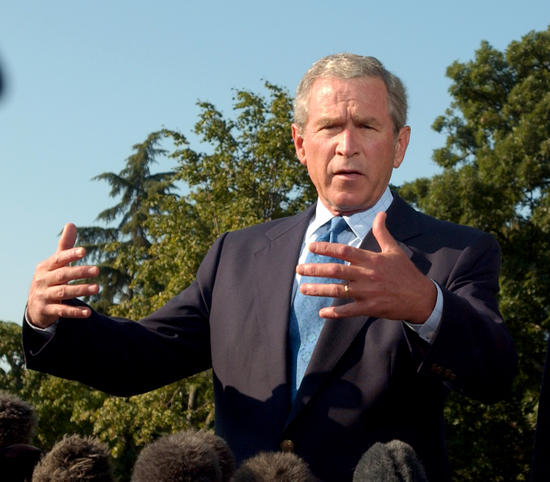 President George W Bush Speaking Before Editorial Stock Photo - Stock ...