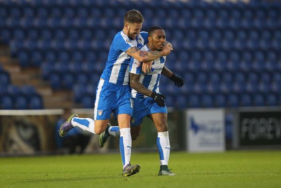 Callum Harriott Colchester United R Celebrates Editorial Stock Photo ...