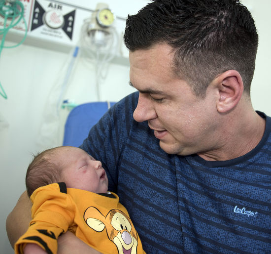 Matt Fiddes Wife Monique Baby Hero Editorial Stock Photo - Stock Image ...