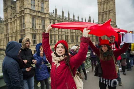 300m Long Red Line Banner Across Editorial Stock Photo - Stock Image ...