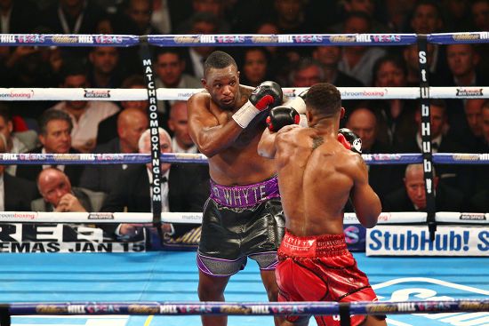 Anthony Joshua Fights Dillian Whyte During Editorial Stock Photo ...