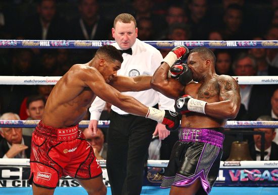 Anthony Joshua Fights Dillian Whyte During Editorial Stock Photo ...