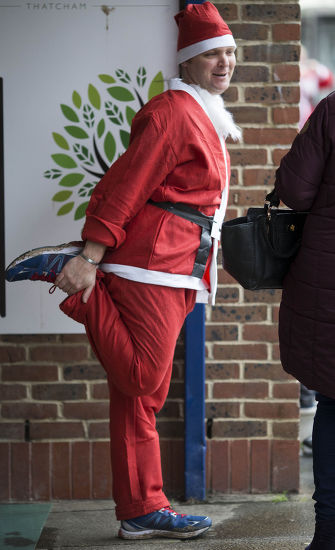 Entrants Prepare Great Thatcham Santa Fun Editorial Stock Photo - Stock ...