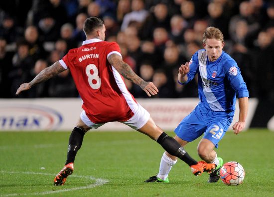 Scott Burton Salford City Fouls Connor Editorial Stock Photo - Stock ...