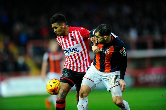 Exeter Citys Jamie Reid Luton Towns Editorial Stock Photo - Stock Image ...