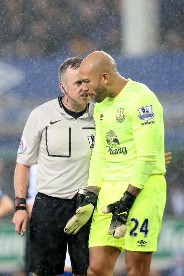 Referee Mr Jonathan Moss Explains His Editorial Stock Photo - Stock ...