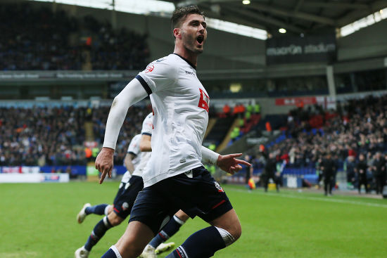 Bolton Wanderers Gary Madine Celebrates Scoring Editorial Stock Photo ...