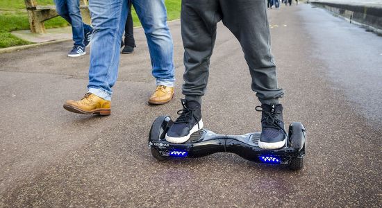 Person Riding Hoverboard On Public Footpath Editorial Stock Photo ...