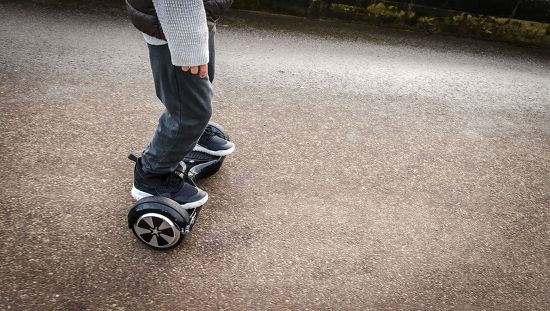 Person Riding Hoverboard On Public Footpath Editorial Stock Photo ...