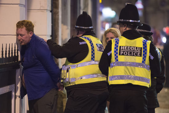 Police Officer Restraining Man On St Editorial Stock Photo - Stock ...