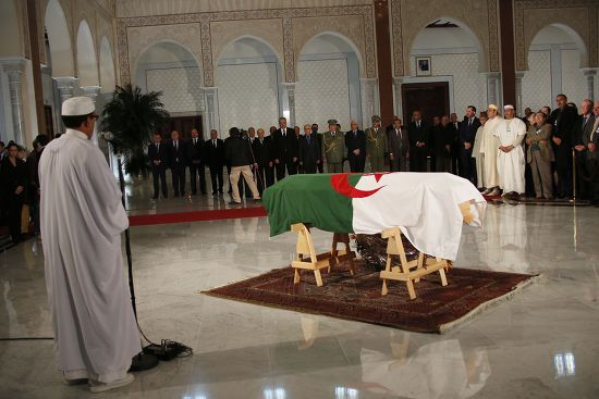 Algerian Government Parliament Leaders Pay Respects Editorial Stock ...