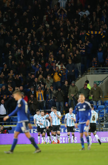 Andrew Mangan Shrewsbury Town Celebrates Team Editorial Stock Photo ...