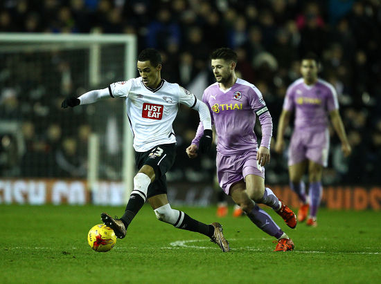 Tom Ince Derby County Oliver Norwood Editorial Stock Photo - Stock ...