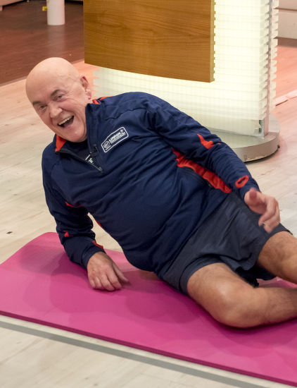 Ray Johnson Does Plank Challenge Editorial Stock Photo - Stock Image ...