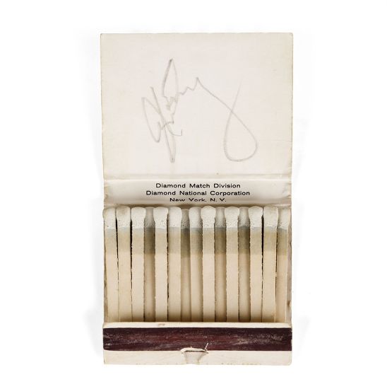 Matchbook President John F Kennedys Signature Editorial Stock Photo ...