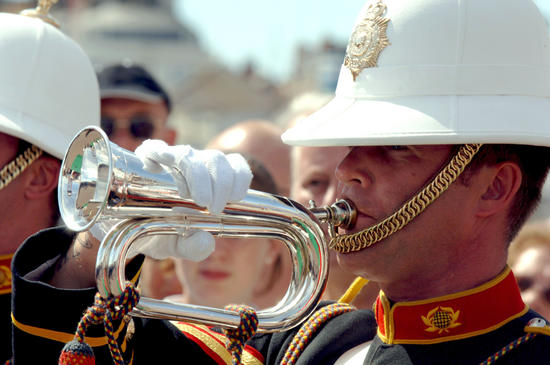 Royal Marine Bandsman Bugler Editorial Stock Photo - Stock Image ...