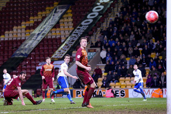 Bury Defender Danny Pugh Hits Post Editorial Stock Photo - Stock Image ...