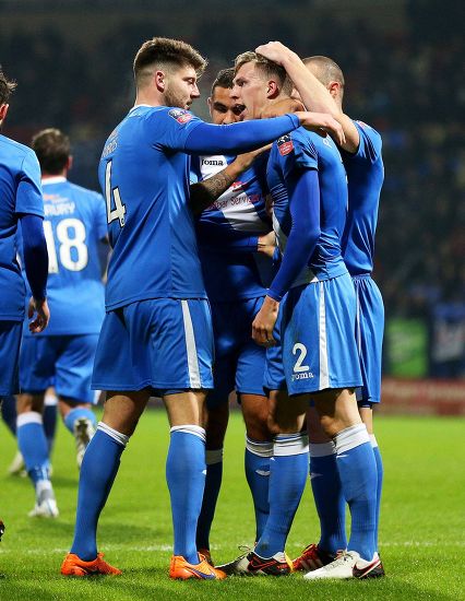 Eastleighs Joe Partington Celebrates After Scoring Editorial Stock ...