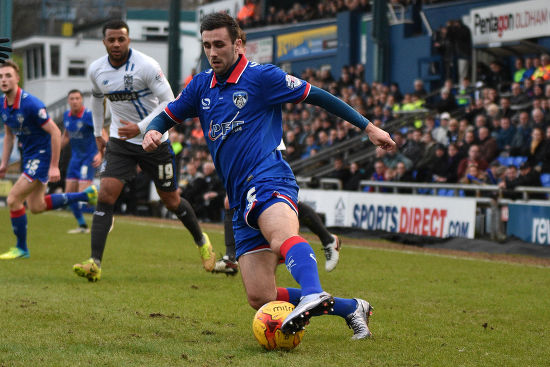 Oldham Athletic Defender Danny Lafferty Looks Editorial Stock Photo ...