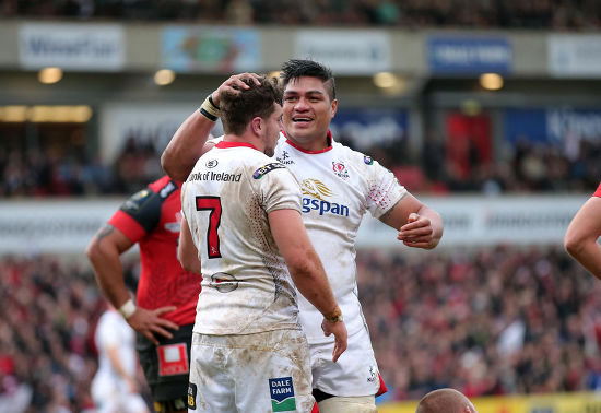 Ulsters Sean Reidy Celebrates His Try Editorial Stock Photo - Stock ...