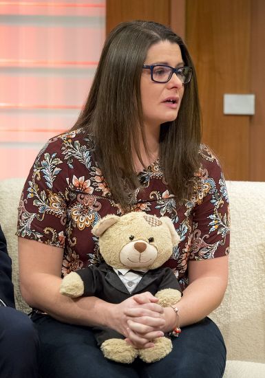 Melissa Mead Holding Teddy Bear Which Editorial Stock Photo - Stock ...
