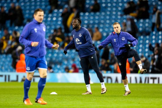 Evertons Romelu Lukaku Warms Editorial Stock Photo - Stock Image ...