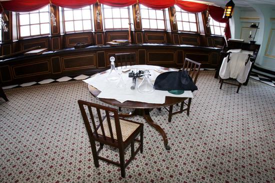 Nelsons Cabin On Hms Victory Prepared Editorial Stock Photo - Stock ...