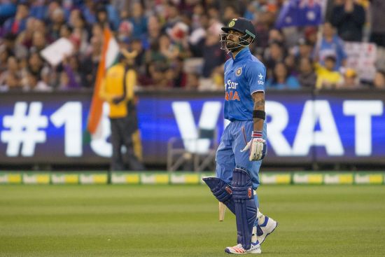 Virat Kohli Walks Out Bat Sign Editorial Stock Photo - Stock Image ...