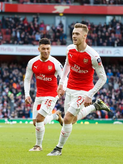 Calum Chambers Arsenal Celebrates Scoring Goal Editorial Stock Photo ...