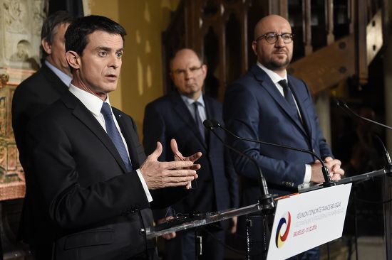 Charles Michel Manuel Valls Jan Jambon Editorial Stock Photo - Stock ...