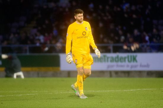 York City Goalkeeper Scott Flinders During Editorial Stock Photo ...
