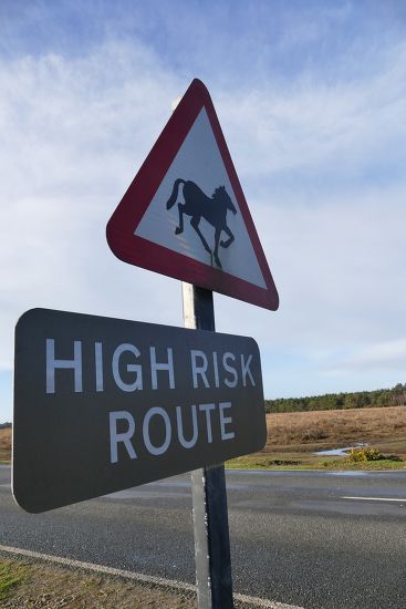 High Risk Route Sign Editorial Stock Photo - Stock Image | Shutterstock