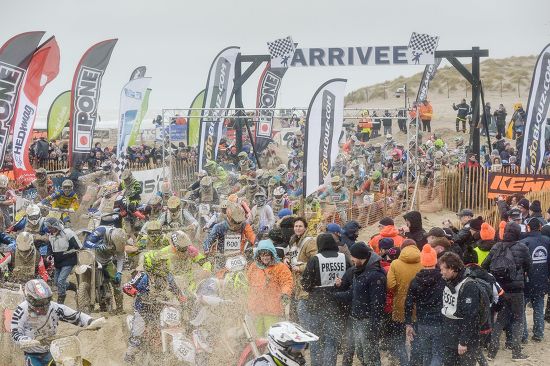Contestants Pass Finish Line Editorial Stock Photo - Stock Image ...