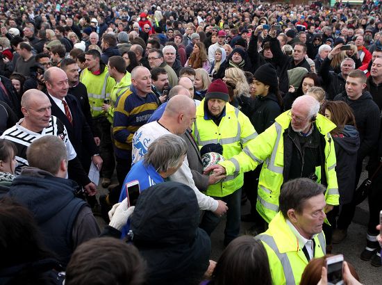 Ball Paraded Through Crowd Before Game Editorial Stock Photo - Stock ...